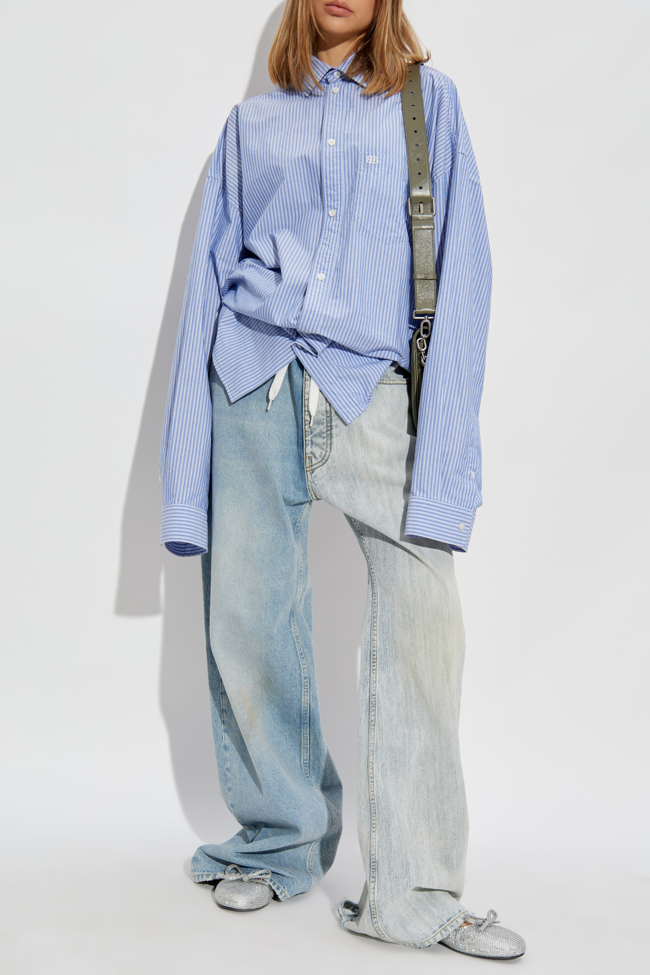Balenciaga Shirt with stripe pattern | Women's Clothing | Vitkac Balenciaga Shirt with stripe pattern | Women's Clothing | Vitkac